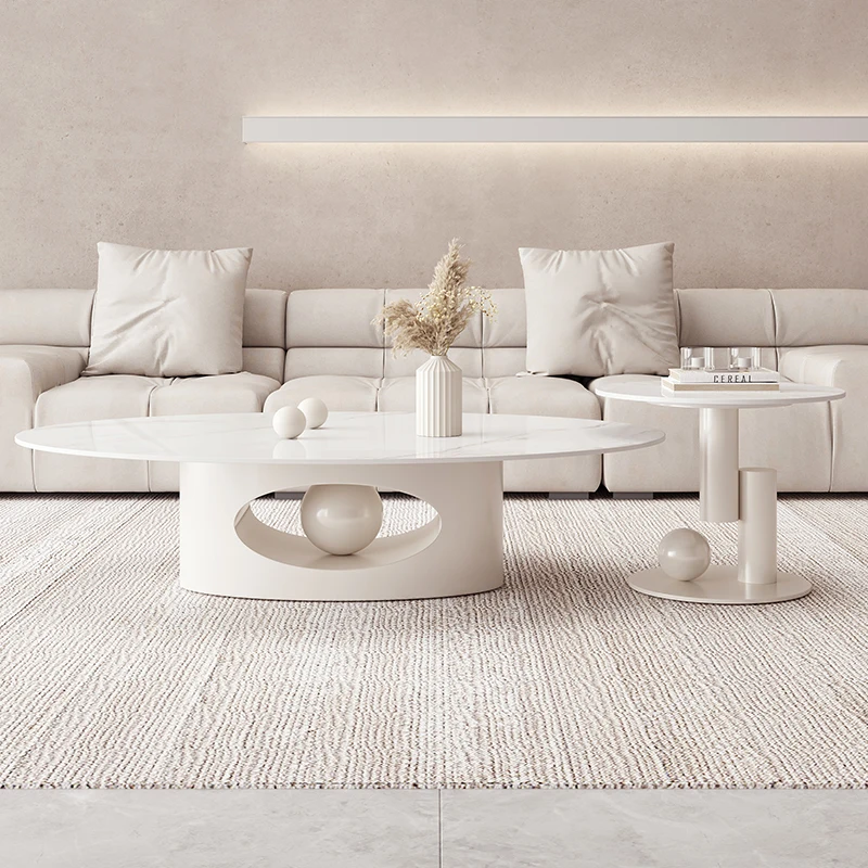 Insulation-White-Coffee-Tables-Modern-Minimalist-Office-Round-Luxury ...