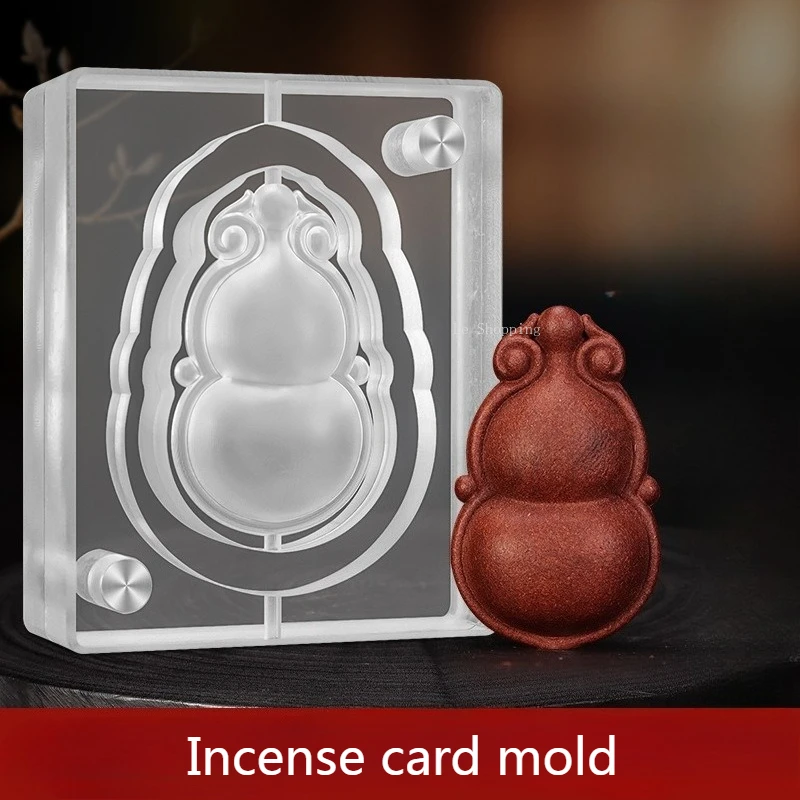 40mm*25mm/40mm*25mm Acrylic Ruyi Gourd Incense Card Mold Double-sided ...