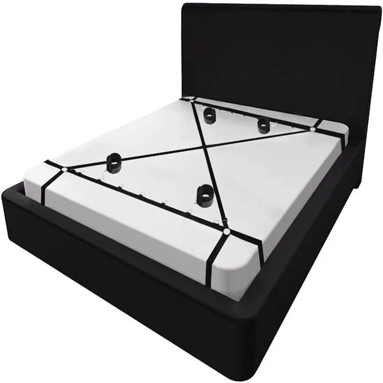 Bed Restraint Kit Under Mattress Restraint Bondage Set with Wrist Ankle ...