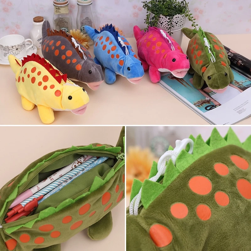 1Pc-Office-School-Supplies-Cartoon-Pencil-Case-Dinosaur-Pencilcase ...