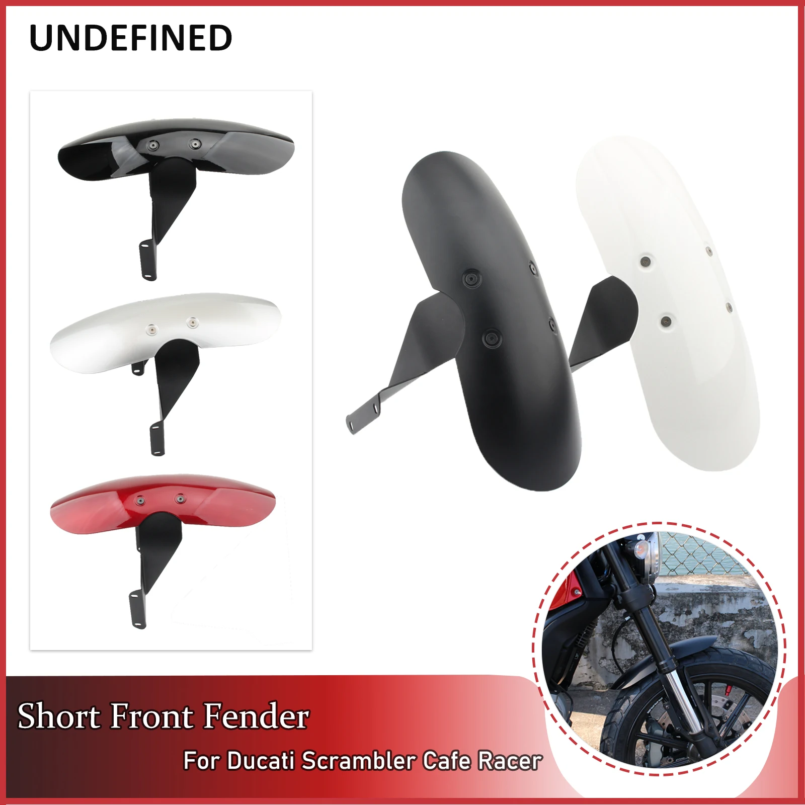 For Ducati Scrambler Short Front Fender Motorcycle Splash Guard Mud ...
