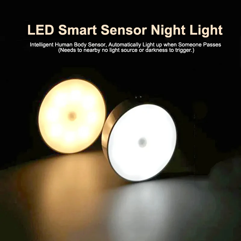 LED-Night-Light-Smart-Human-Body-Sensor-Magnetic-Suction-Wireless-Use ...