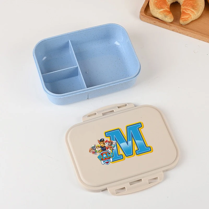 Paws Patrols Chase Boys Girls Children Lunch Box Letter A-Z Bento Cases ...