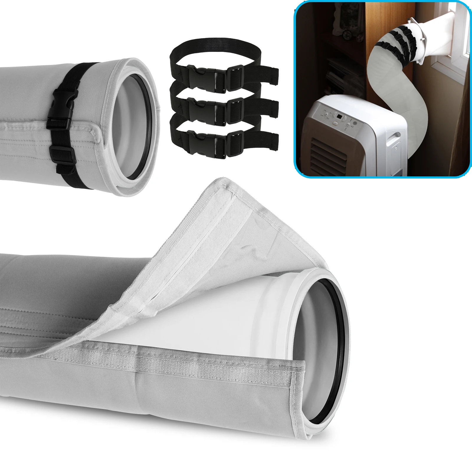 Portable-Air-Conditioner-Hose-Protection-Cover-AC-Hose-Duct-Vent-Cover ...