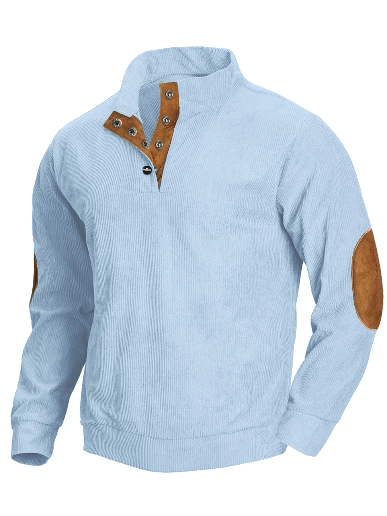Men-s-High-end-Corduroy-Spring-and-Autumn-Stand-Collar-Pullover-Long ...