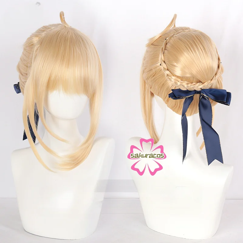 Game-Fate-Stay-Night-Arturia-Pendragon-Alter-Saber-Cosplay-Wig-Braid ...