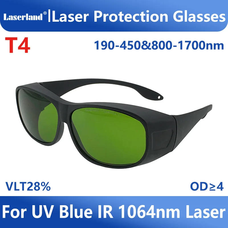T4 190 450nm&800 1700nm OD4+ Blue+IR Laser Protection Glasses Safety CE| | - AliExpress
