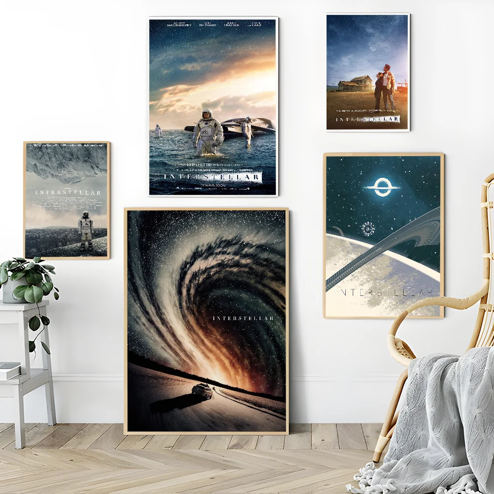 Classic Sci-Fi Movie Interstellar Minimalist Film Classic Movie Posters ...