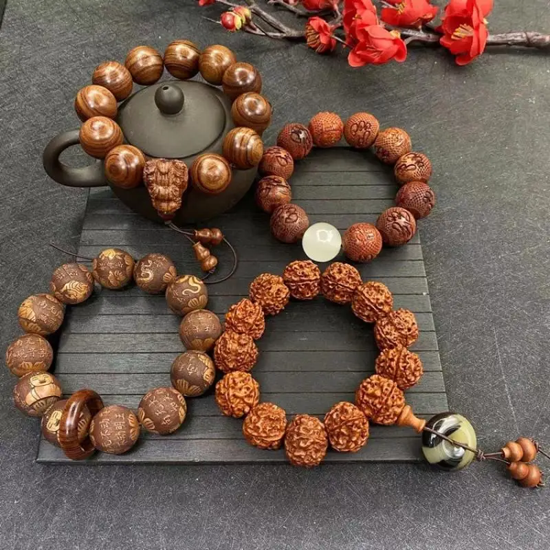 Vajra-Bodhi-Buddhist-Beads-Bracelet-Car-Gear-Beads-Tibetan-Style-Five ...