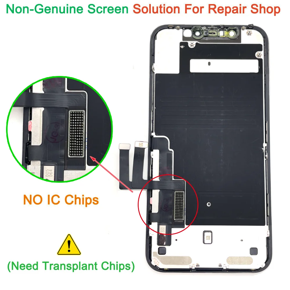 Montaje-de-pantalla-LCD-OLED-para-iPhone-sin-Chips-t-ctiles-IC-para-11 ...