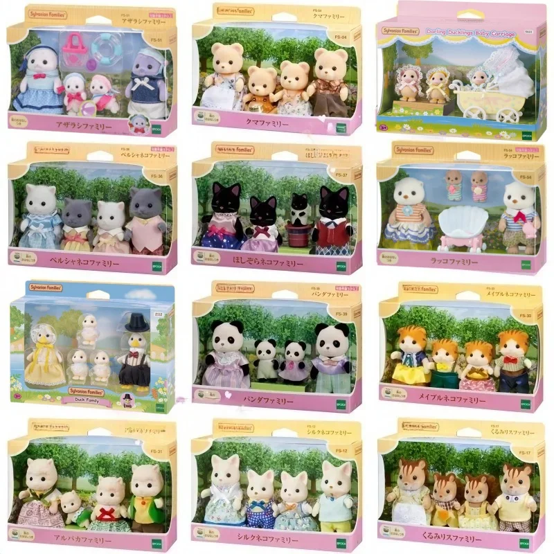 Sylvanian-Family-figuras-de-Anime-versi-n-Kawaii-conejo-zorro-de-orejas ...