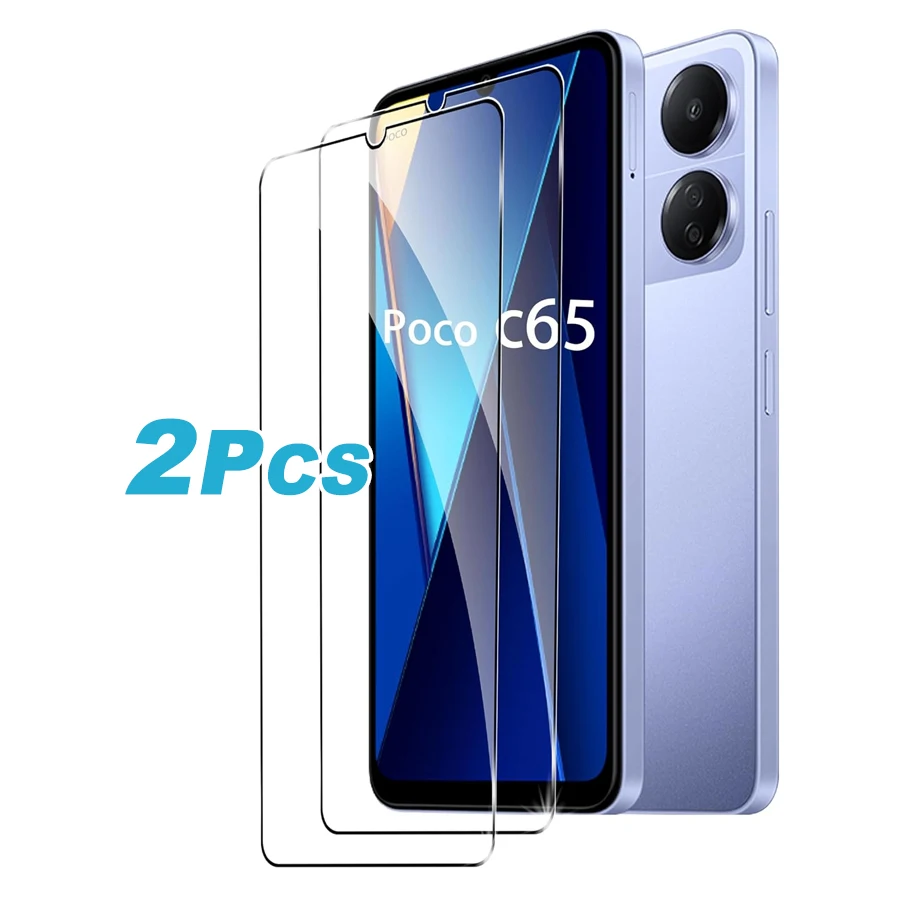 2Pcs-Protecctive-Glass-For-Xiaomi-Poco-C65-4G-Screen-Protector-Poxo ...