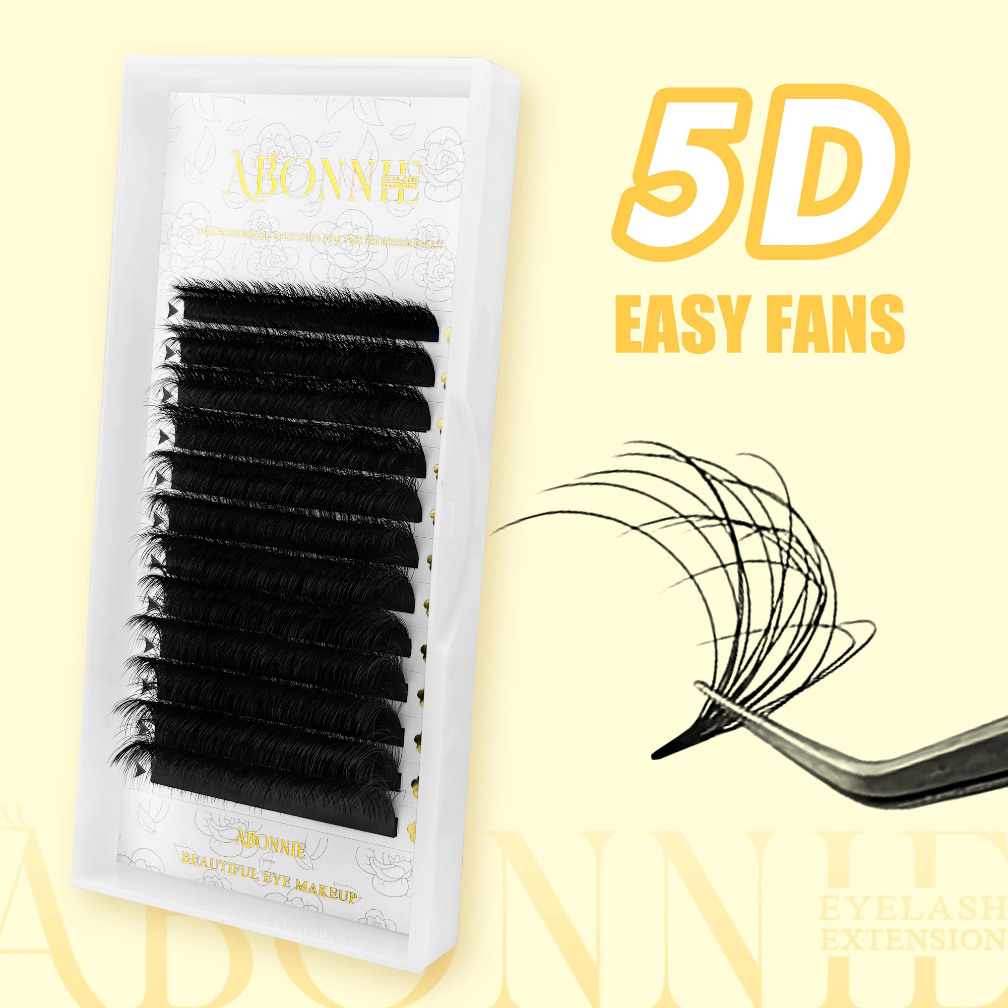 ABONNIE 5D Auto fanning Eyelashes Mega Volume Easy Fan Eyelash ...