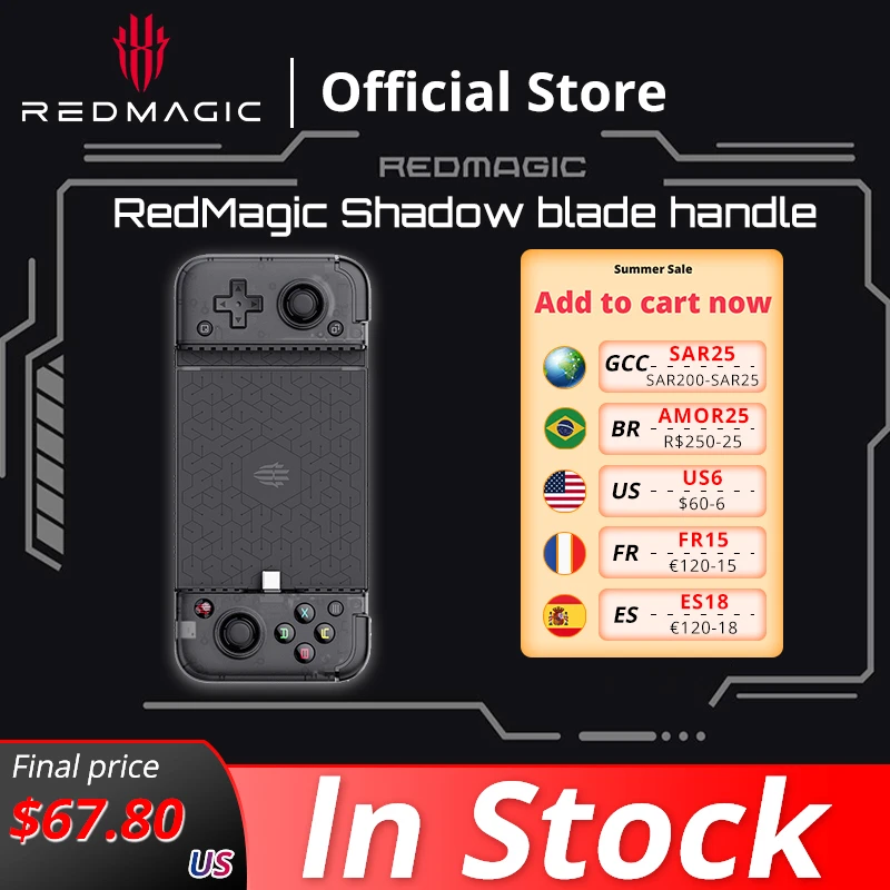 Nubia Redmagic Shadow Blade Gamepad para telefone gamer, E Sports ...