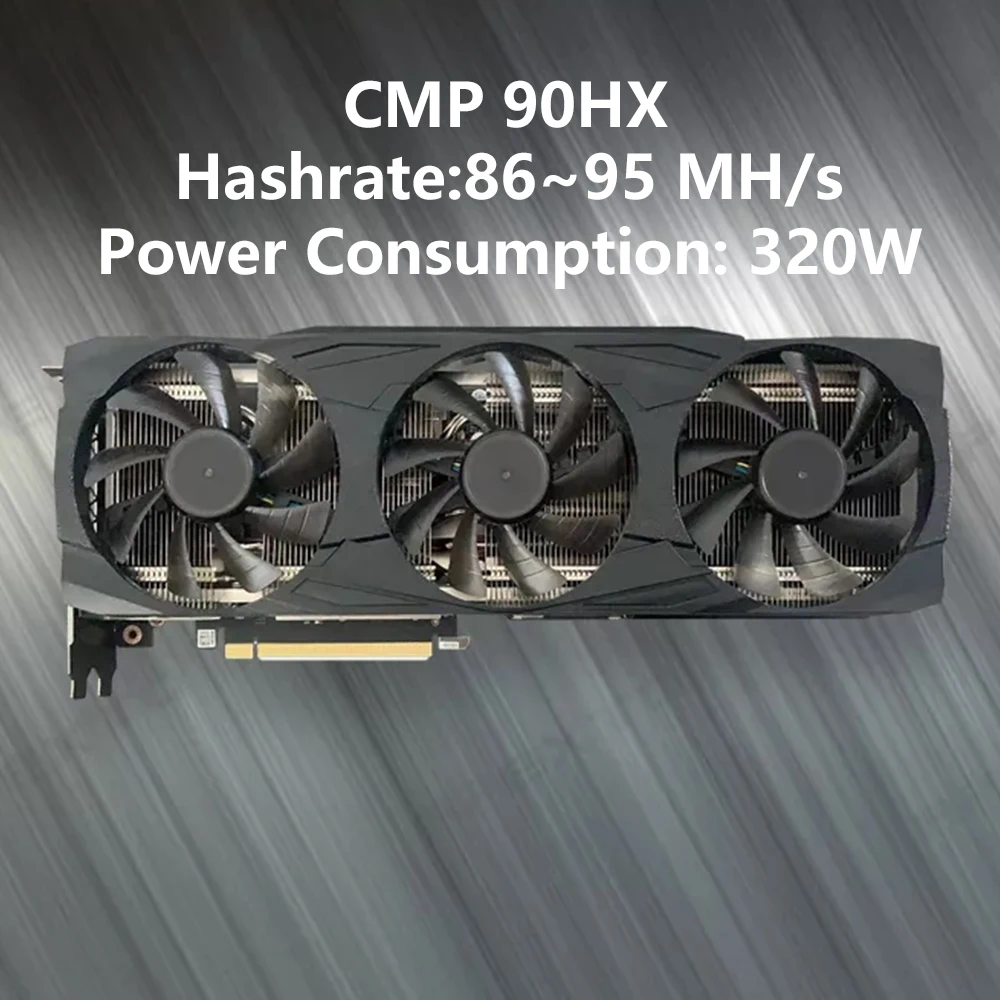 Nvidia cmp 90hx 10GB DDR6x 320ビットビデオカード,ハッシュレート86〜95mh/s,マイニングマシン ...
