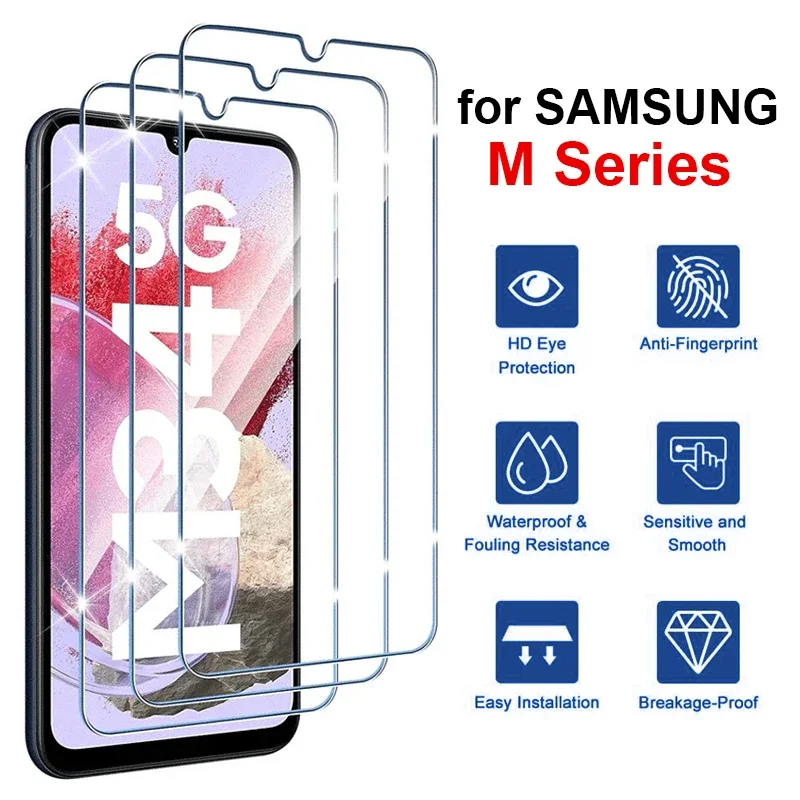 3Pcs-Protective-Glass-for-Samsung-M51-M52-5G-M53-M54-M40-M42-M30S-M30 ...