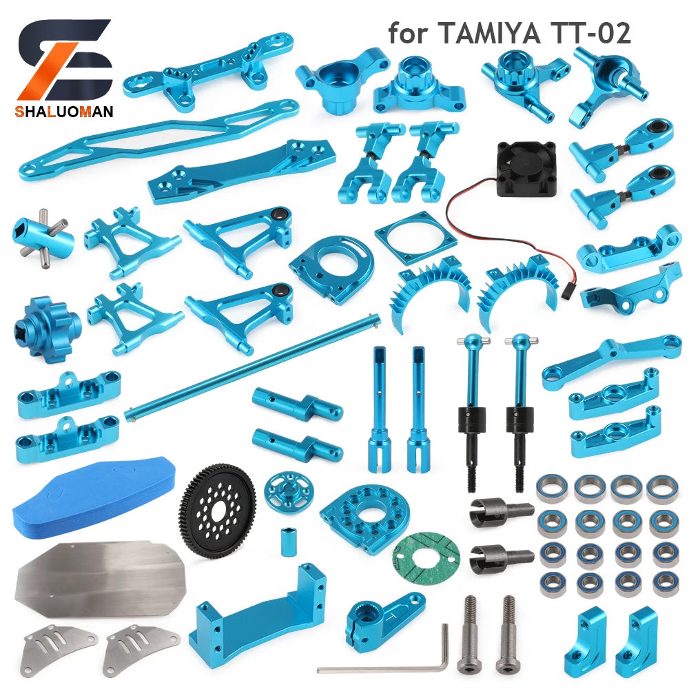 Tamiya-TT02-Metal-Upgrade-Pe-as-Balan-o-Bra-o-Chassis-Guarda-Absor-o-de ...