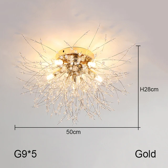 Crystal Dandelion Chandelier Pendant Lights - Lighting4Home