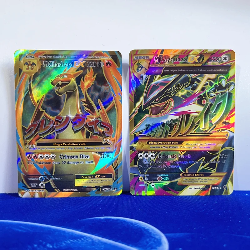 54-100pcs Cards English GX Energy Vmax Mega EX Table Game Charizard Pikachu Rare Collection ...
