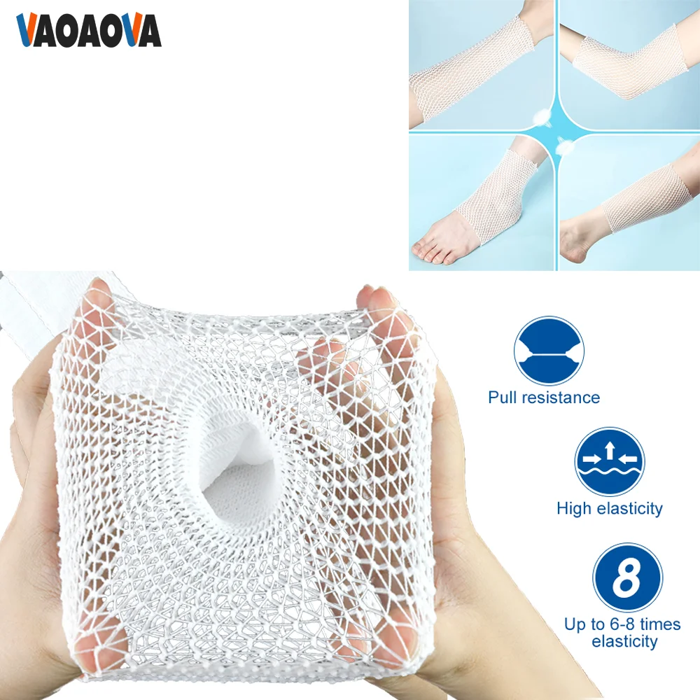 1-Roll-Elastic-Net-Tubular-Bandage-Gauze-Fix-Breathable-Bandage ...
