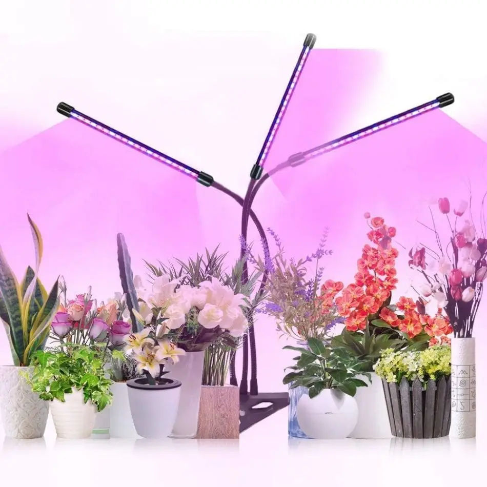 Grow Light for Indoor Plants Full Spectrum Clip Plant Growing Lamp with ...