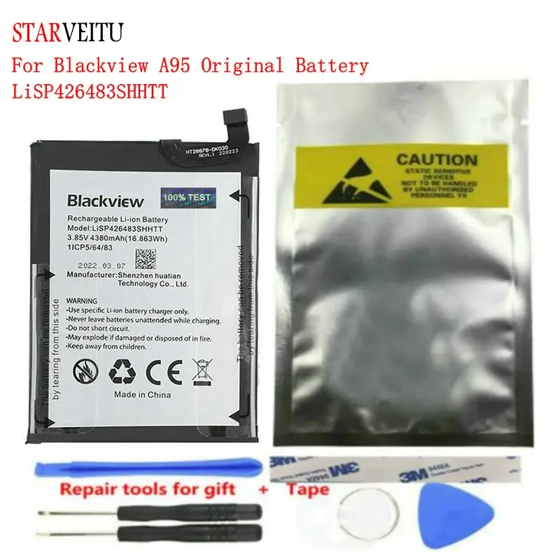 For-Blackview-A95-Battery-LiSP426483SHHTT-Li-ion-Batteries-4380mAh ...