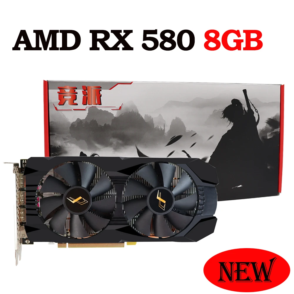 New AMD RX 580 8G GDDR5 256Bit 2048SP Graphics Cards For GPU Game ...