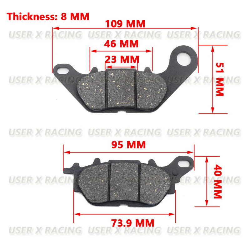 USERX-Motorcycle-disc-brake-pad-Brakes-Front-Rear-Disc-Brake-Pads-For ...