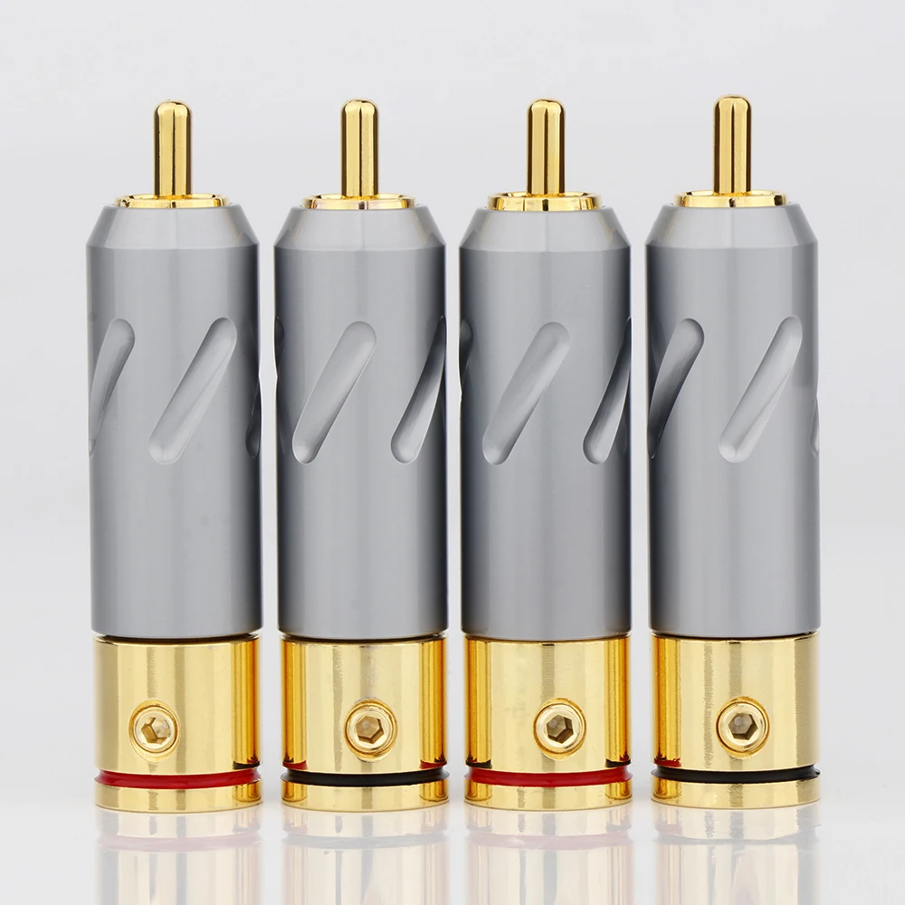 Copper Phono Connector Jack | Rca Phono Plug Connectors | Rca Phono ...