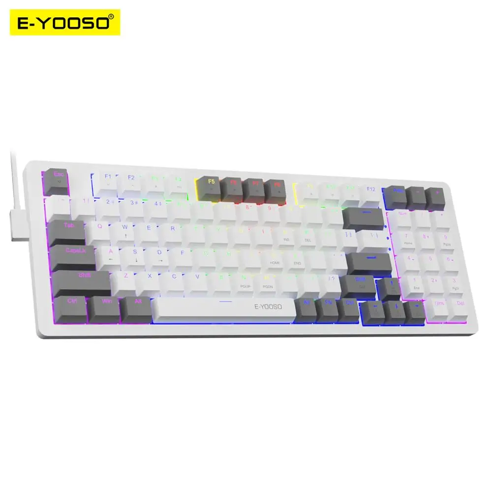 E-YOOSO-Z94-USB-Mechanical-Gaming-Keyboard-Wired-Monochrome-Backlit-94-Key-Russian-Brazilian ...