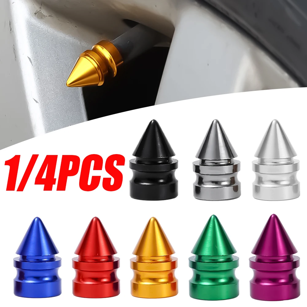 1-4pcs-Tyre-Valve-Core-Cap-Conical-Pagoda-Tip-Top-Valve-Cap-Universal ...