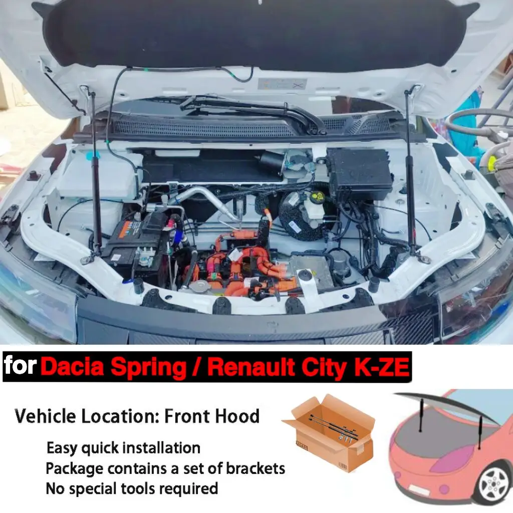 Hood-Bonnet-Lift-Supports-for-Dacia-Spring-Renault-City-K-ZE-2021-2022 ...