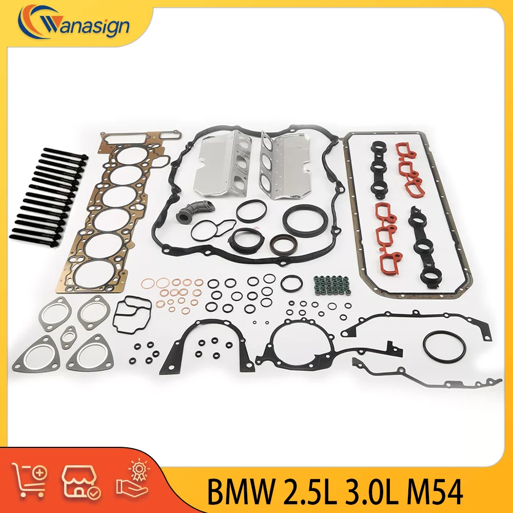 Auto Engine Parts Full Cylinder Head Gasket Set & Head Bolts Kit For ...