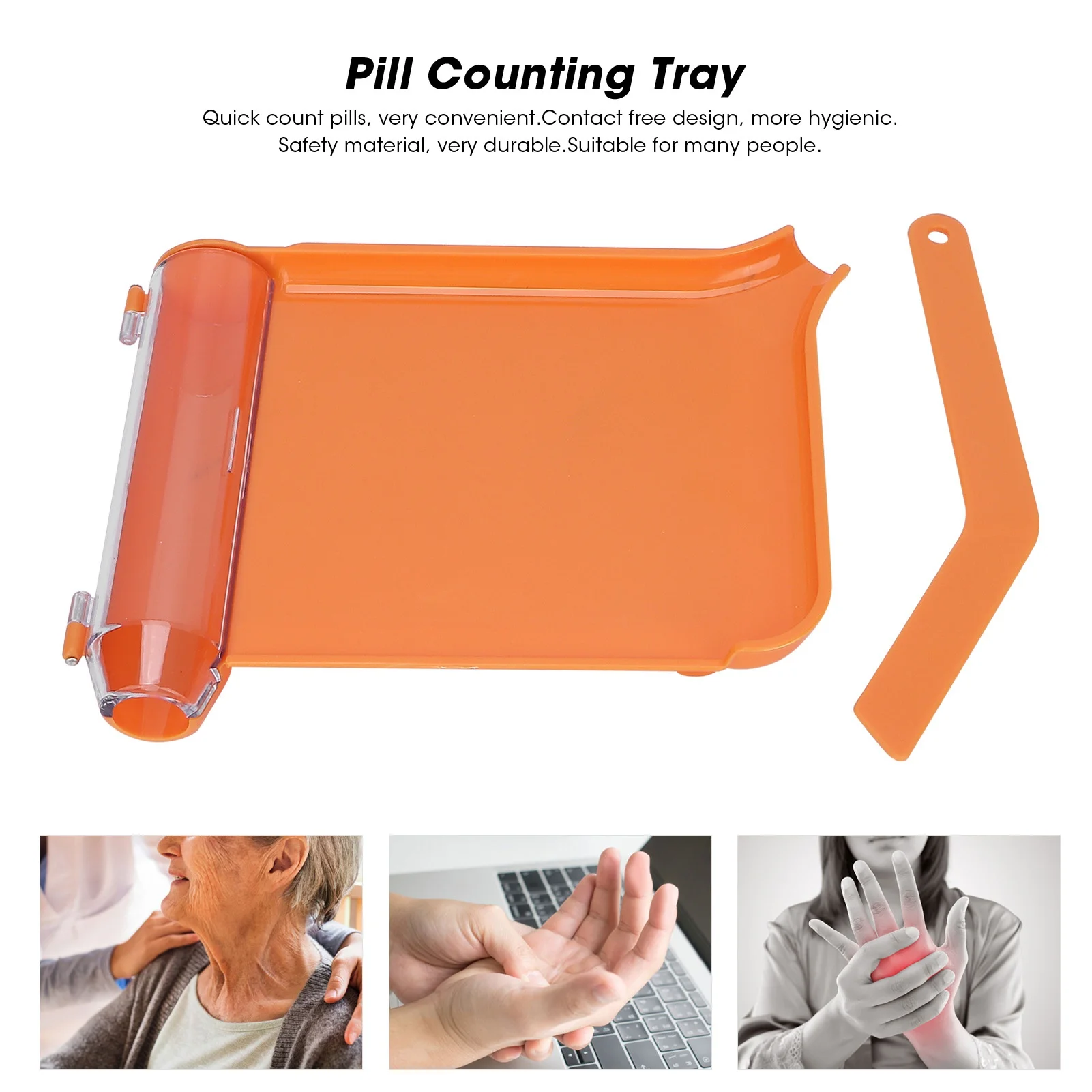 Pill Counting Tray With Spatula Pharmacy Right Hand Counter Tray ...