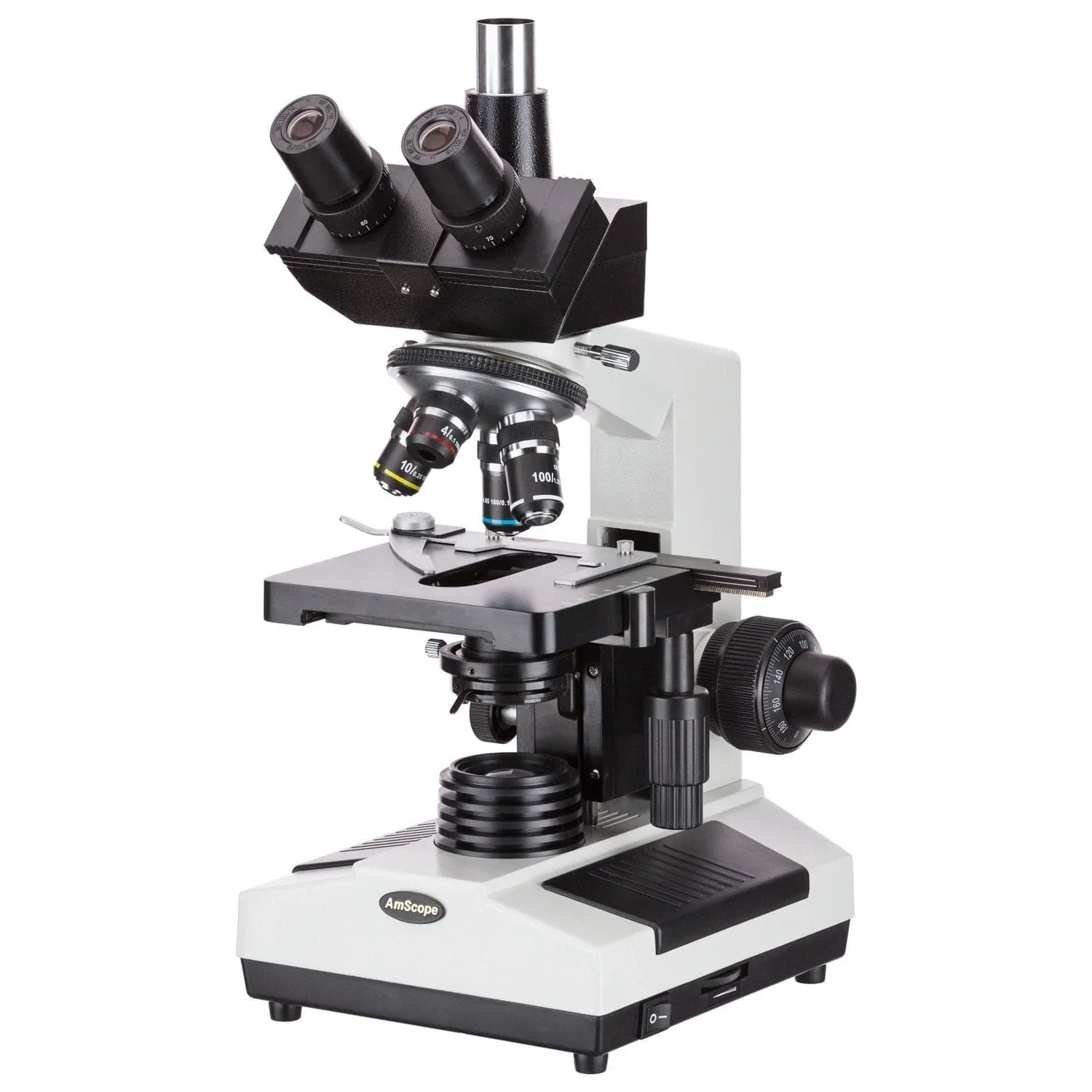 Doctor Veterinary Microscope--AmScope 40X-2000X Trinocular Halogen Compound Microscope w/ 1.3MP ...