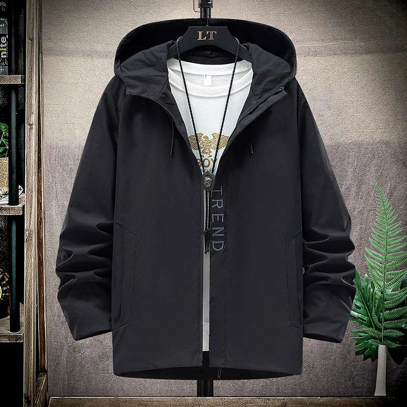 2022 Jacket Men Zipper Coats Spring Autumn Casual Cargo Jackets Mens ...