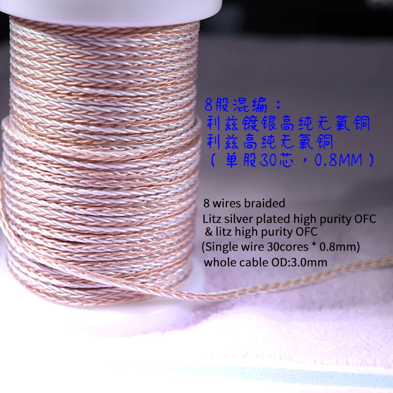 HAKUGEI-8-wires-braided-Litz-silver-plated-high-purity-OFC-litz-high ...