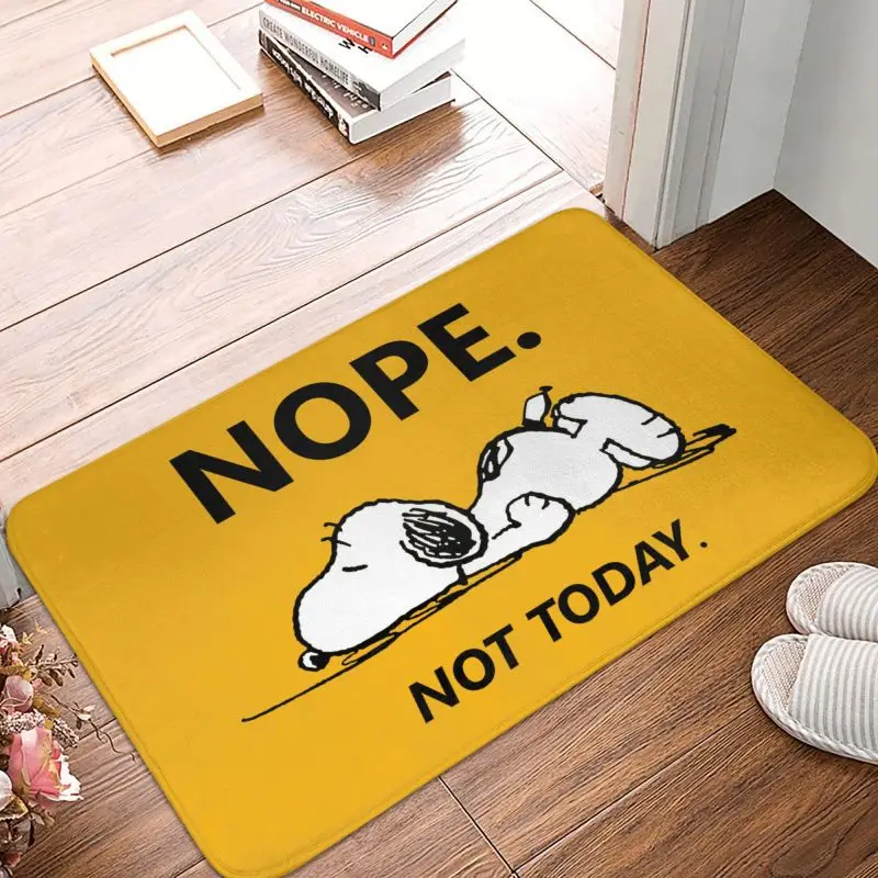 Personalized Cute Cartoon Snoopy Doormat Mat Anti-Slip Bath Kitchen ...