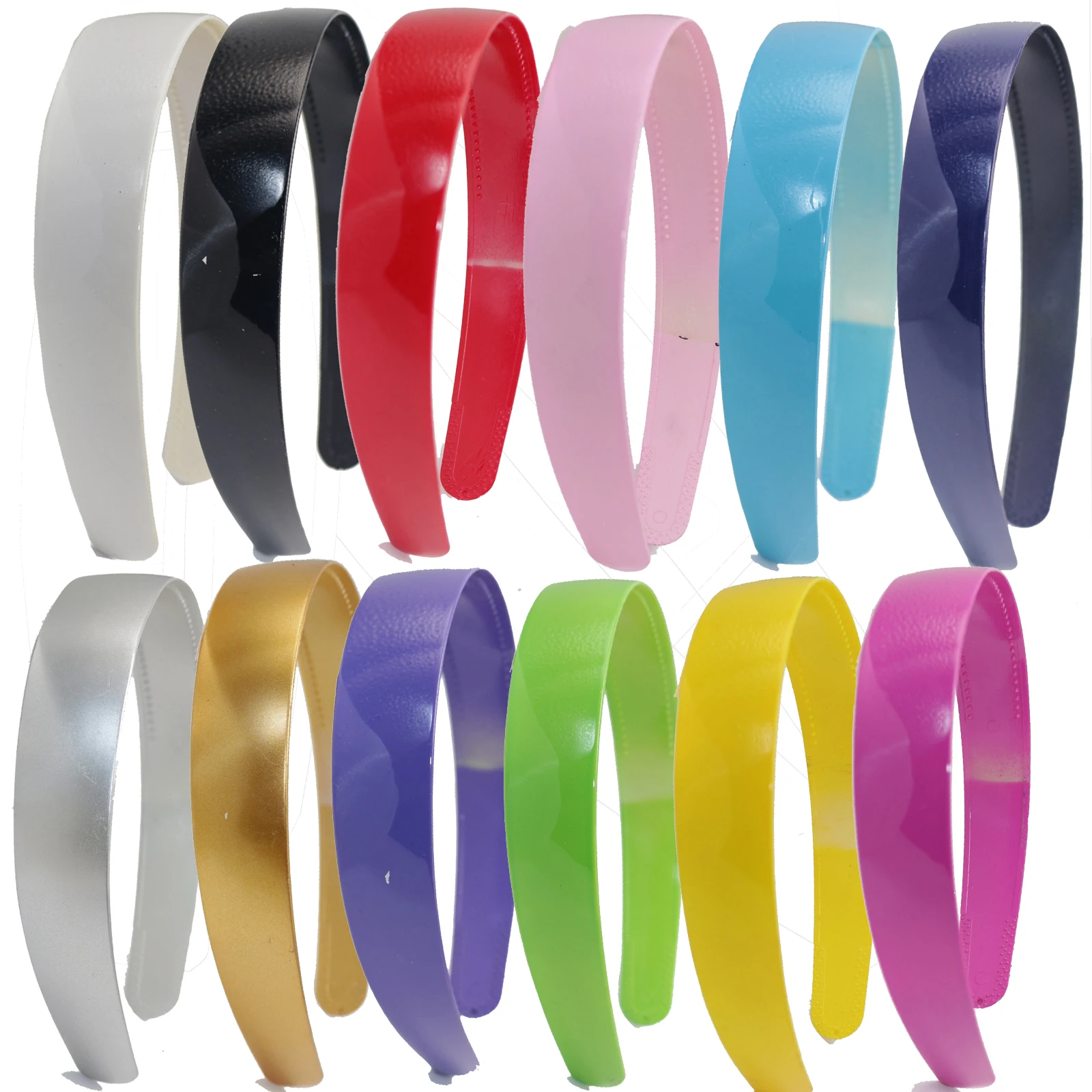 5 Bright Color Plastic Wide Alice Hair Band Headband 25mm(1") Hair ...