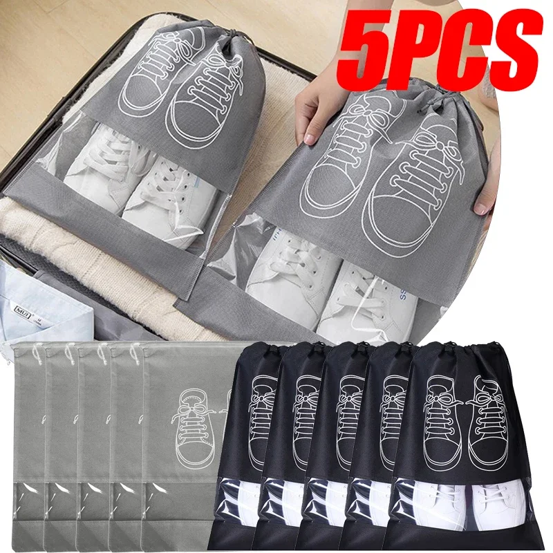 5-3-1pcs-Shoes-Storage-Bag-Nonwoven-Travel-Portable-Shoes-Bag-Closet ...