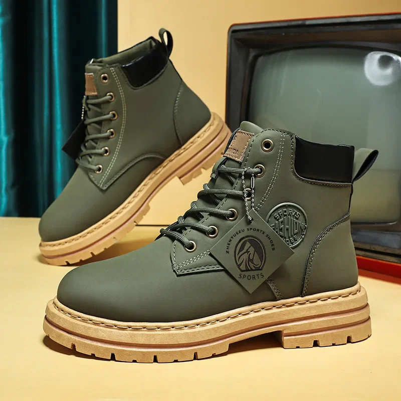 Plus-Size-39-48-High-Top-Boots-Men-Leather-Shoes-Fashion-Motorcycle ...
