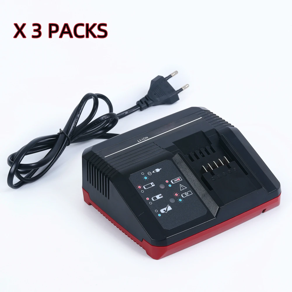 3Packs-New-21V-3Amp-Fast-Lithium-Ion-Charger-for-Einhell-18V-Power-X ...