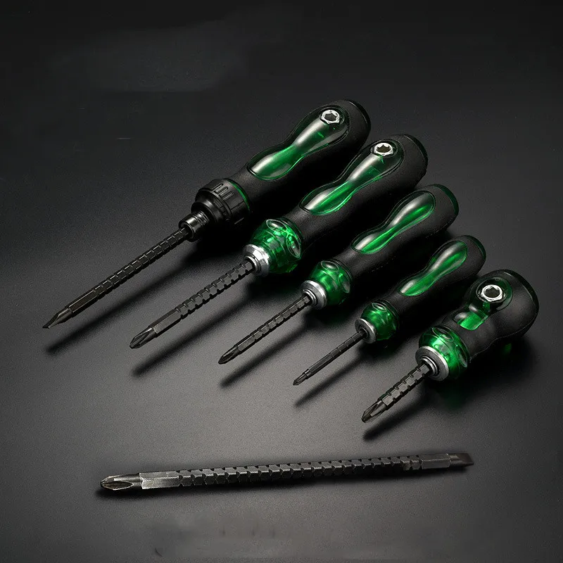 Multifunction Ratchet Screwdriver Slotted Phillips Double Head ...