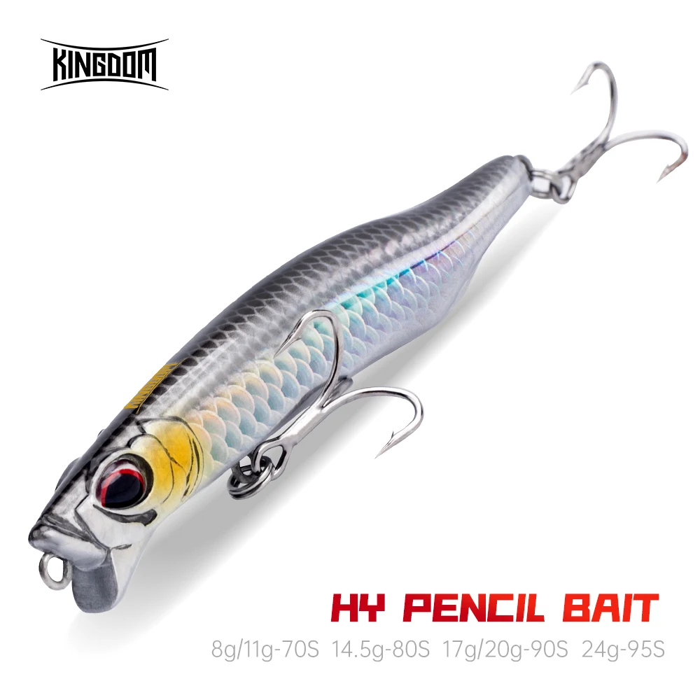 KINGDOM HY Pencil Baits Artificial Fishing Lures 8g 11g 14.5g 17.5g 20g ...