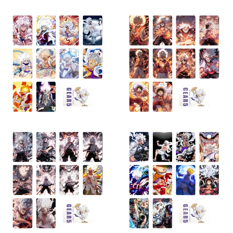 10Pcs-Set-ONE-PIECE-Cards-Monkey-D-Luffy-Sun-God-Nika-Gear-Fifth-Anime ...