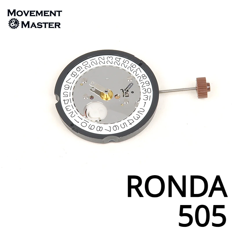 RONDA-505-movimiento-de-cuarzo-suizo-accesorio-Original-con-3 ...