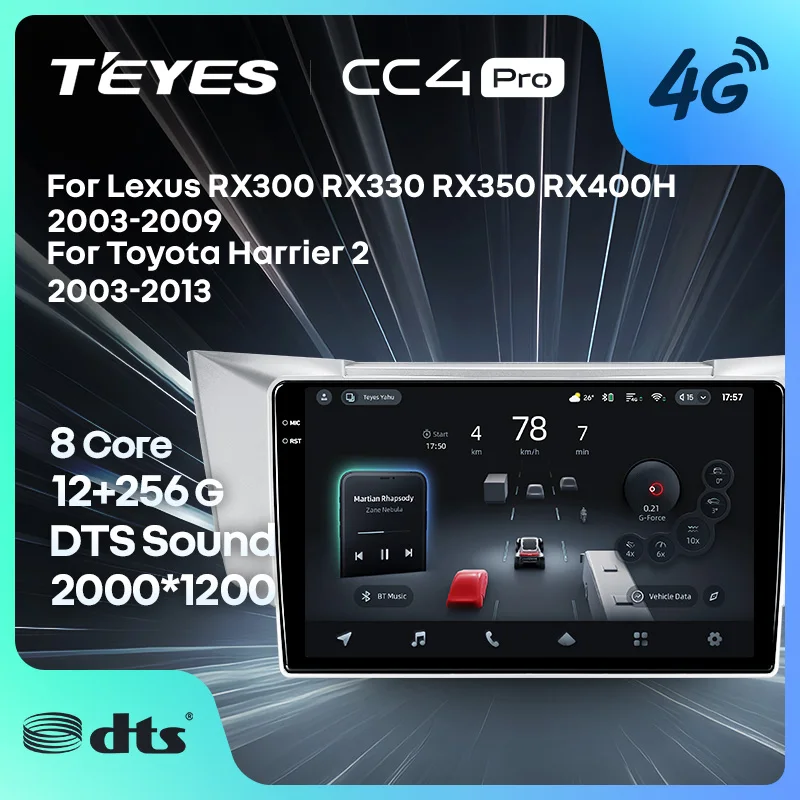 TEYES CC4 PRO For Lexus RX300 RX330 RX350 RX400H II 2 2003 - 2009 For ...