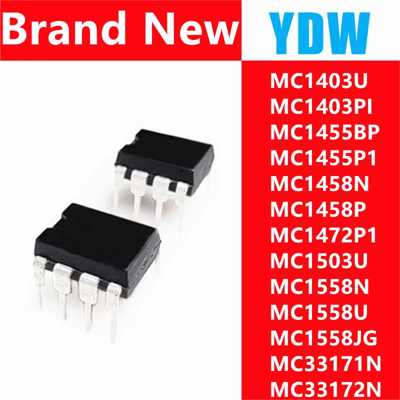 5pcs-MC1403PI-MC1403U-MC1455BP-MC1455P1-MC1458N-MC1458P-MC1472P1-MC1503U-MC1558N-MC1558U ...