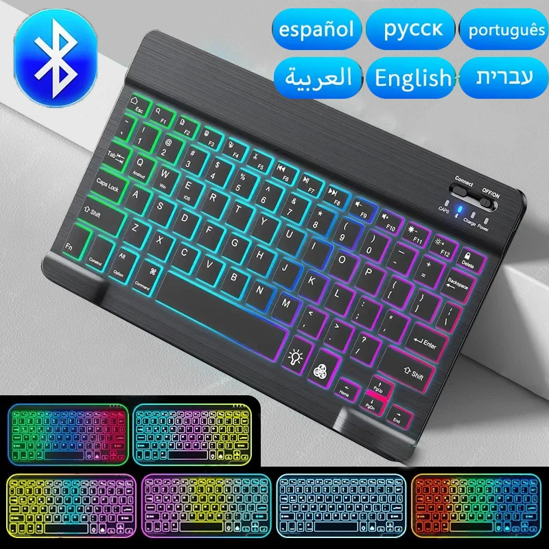 Mini-Bluetooth-Keyboard-Wireless-Keyboard-10inch-Backlit-Keyboard ...