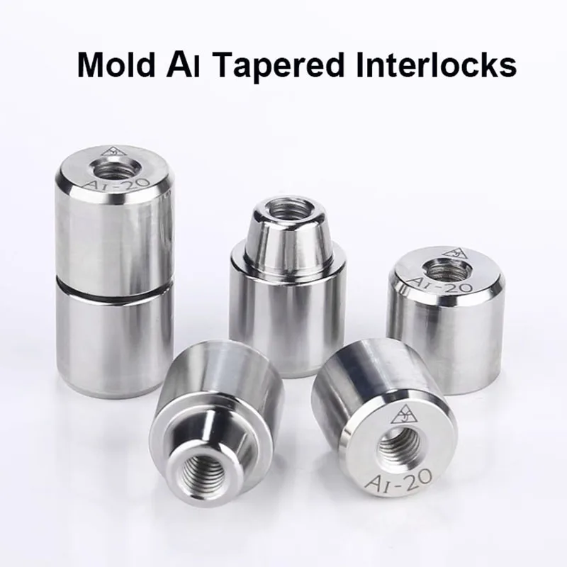 2PCS-Tapered-Interlocks-Plastic-Mold-Accessories-Round-Locating-Units ...